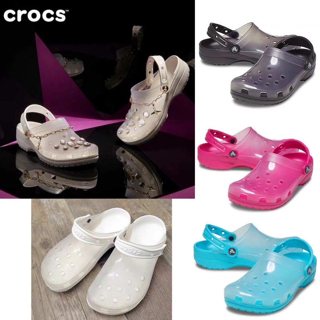 Crocs Sandals For Women Classic translucent Crocs yangmi collab Classic ...