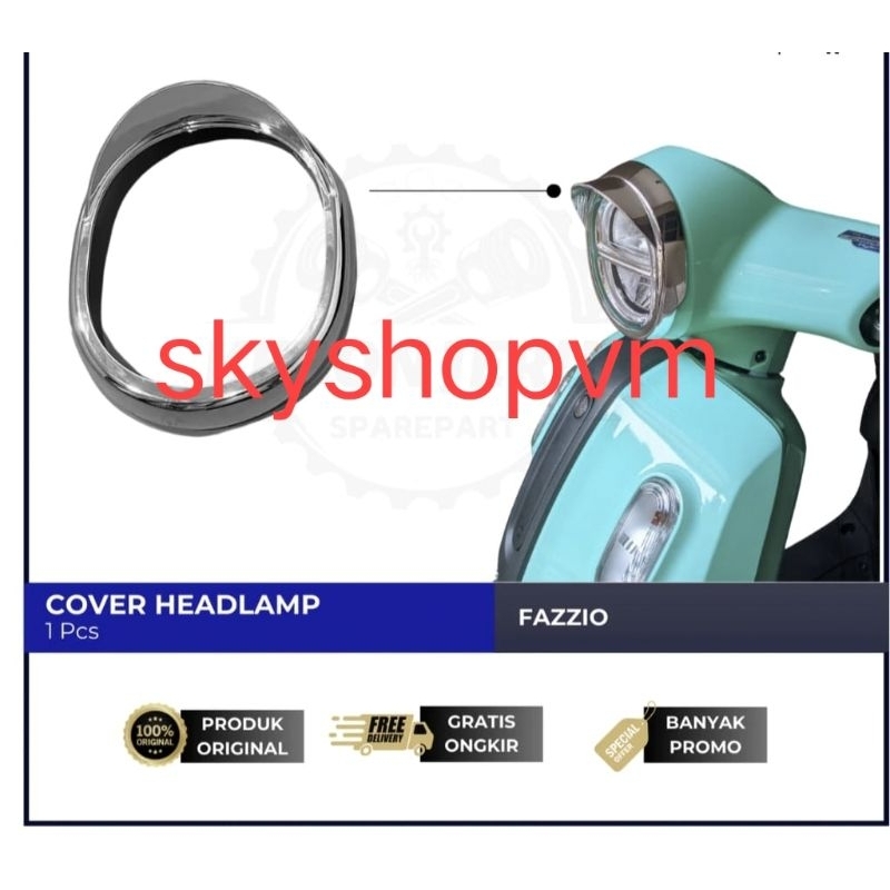 Fazzio plastic chrome headlight ring cap visor | Shopee Philippines