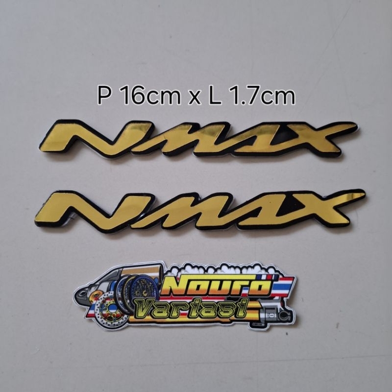 Yamaha nmax n max logo Quality Embossed gold Rubber emblem | Shopee ...