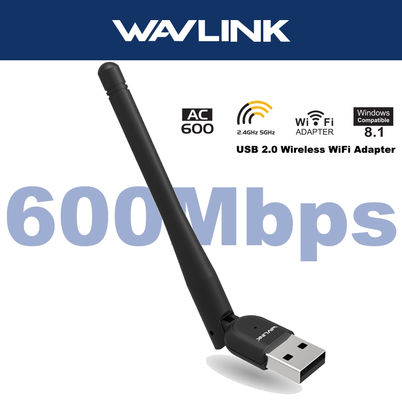 Wavlink Wireless Adapter USB Dual Band 2.4G/5G Wi-Fi Network Card ...