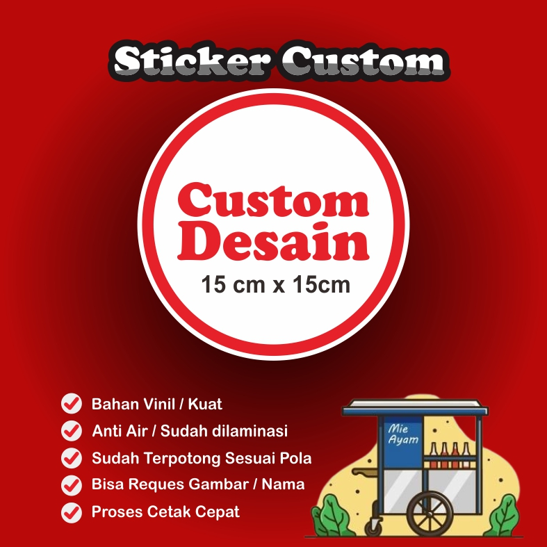 Print Custom Stickers, Vinyl Stickers, Meter Stickers, Size 15x15 cm ...