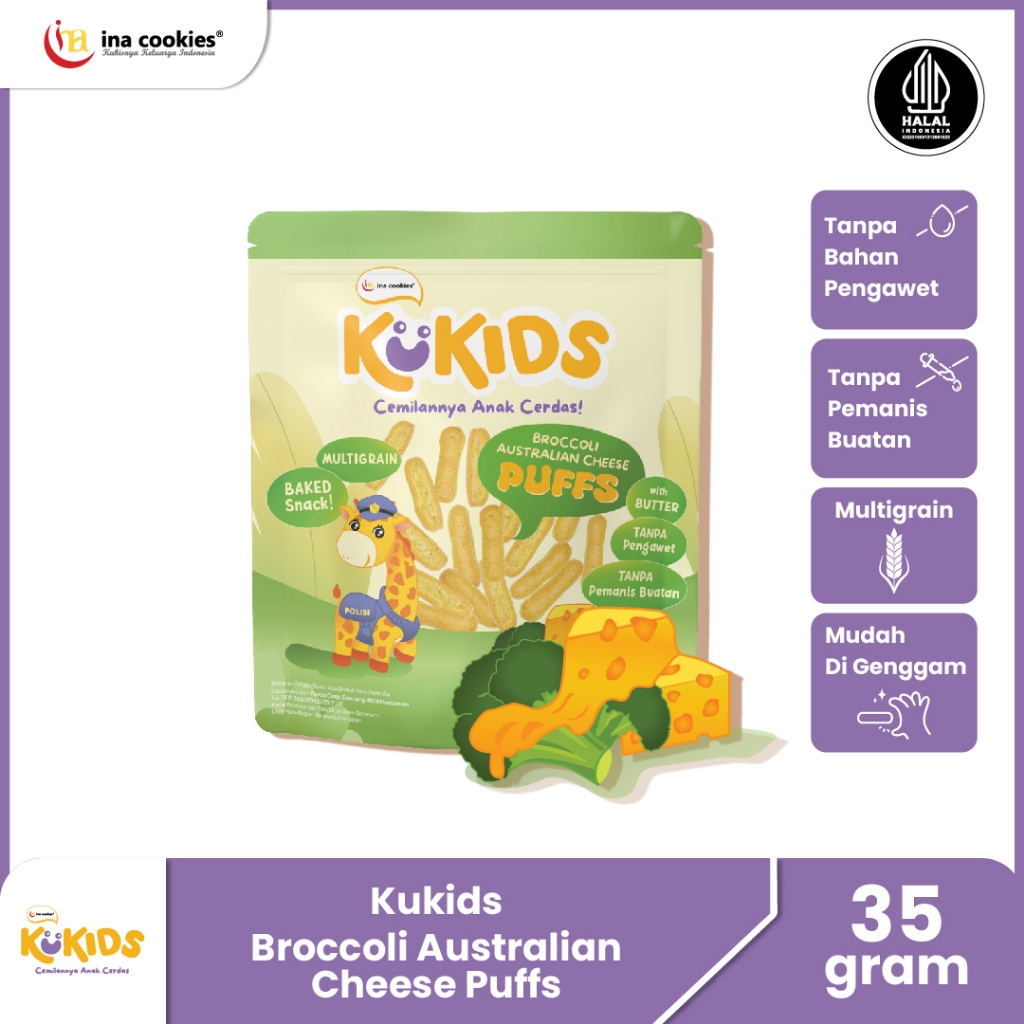 Kukids Broccoli Australian Puffs Healthy Children's Snack by Ina ...