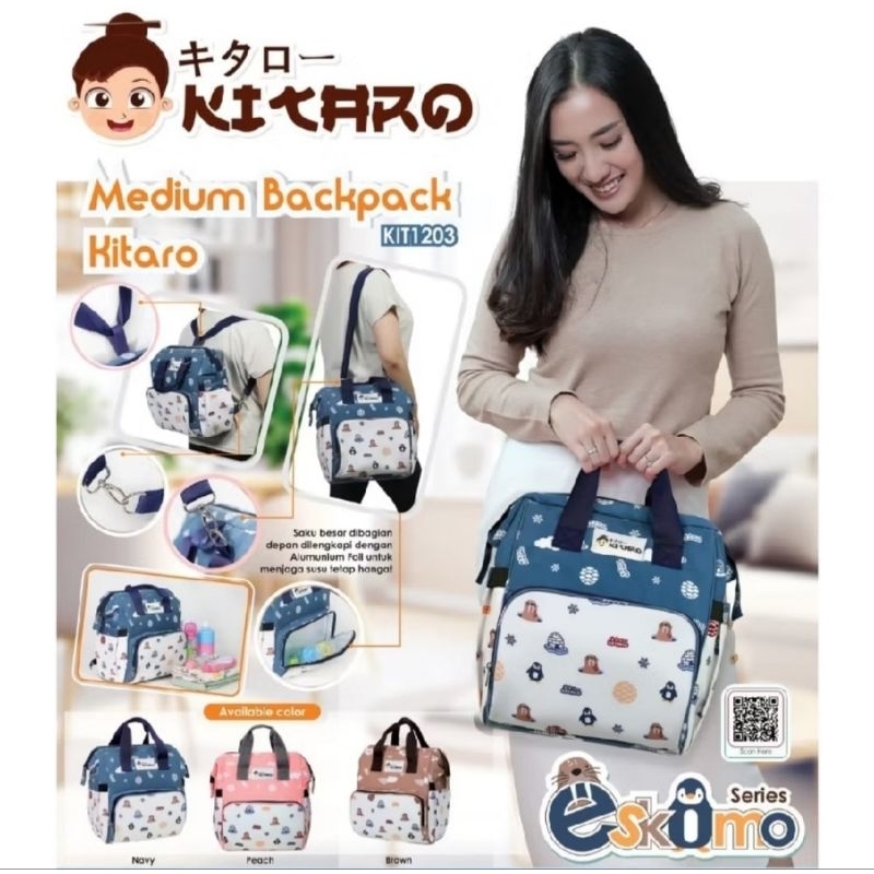 KITARO DIAPERS BAG MEDIUM BAG|KITARO BAG SERIES ESKIMO | Shopee Philippines