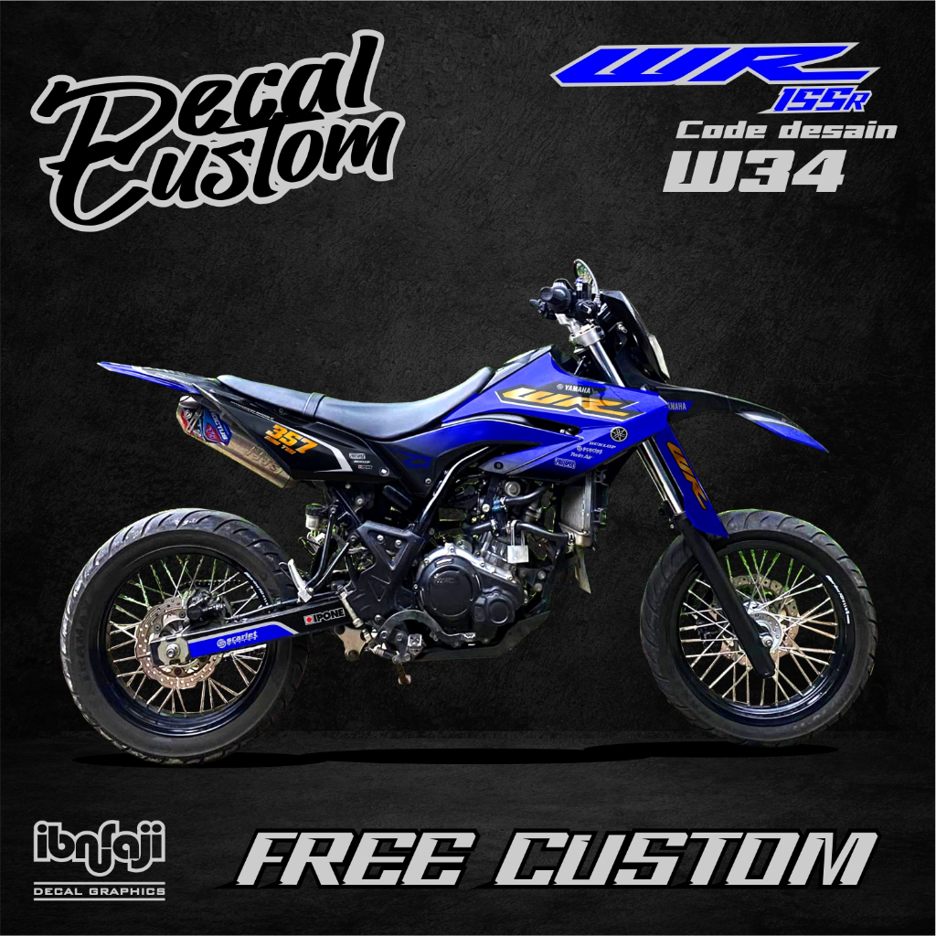 Decal wr 155 full body Design Can custom model Code w34 | Shopee ...