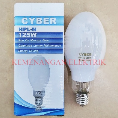 HPL MERCURY LAMP / HPL-N / HPLN 125W 125WATT E27 STREET LAMP BULB / CYBER HPLN LAMP 125 WATT E27 ...
