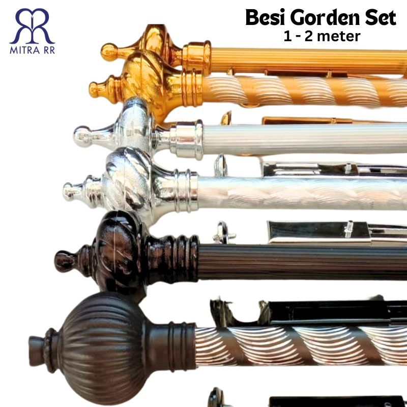 Iron Curtain Rail Set Aluminum Box | Threaded Curtain Rail Iron | Iron ...