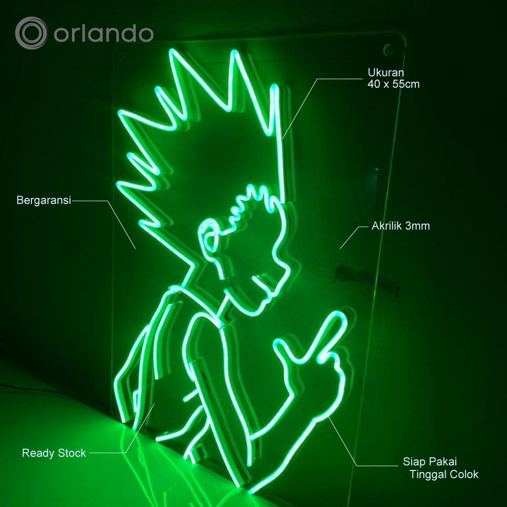 Gon HUNTER X HUNTER LOGO Neon Sign | Neon LOGO GON HUNTER X HUNTER ...