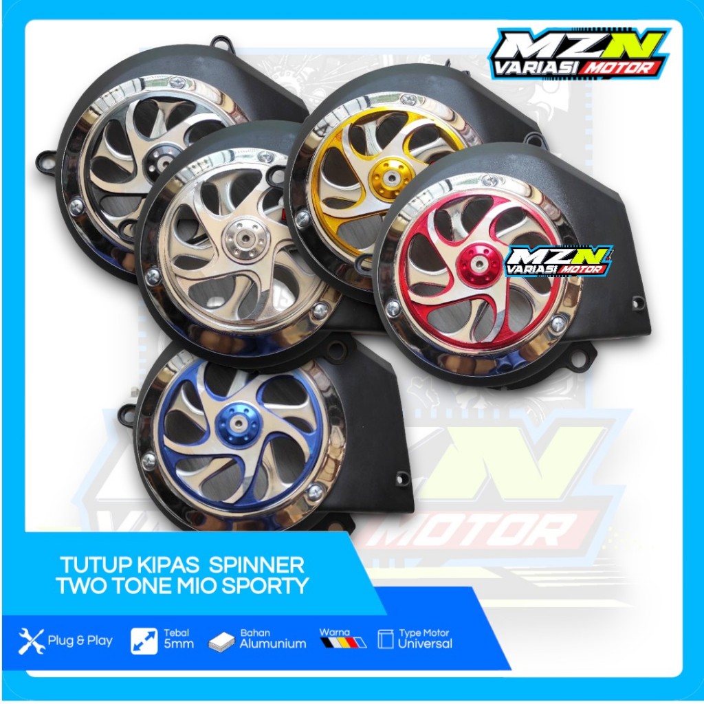 Mio Sporty Fan Cover Mio Sporty Fan Cover Set Spinner Two Tone PNP Mio ...