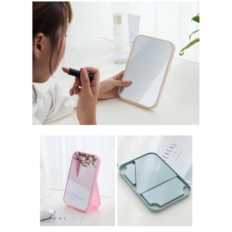 [READY] Table Mirror/Folding Mirror/PORTABLE Mirror | Shopee Philippines