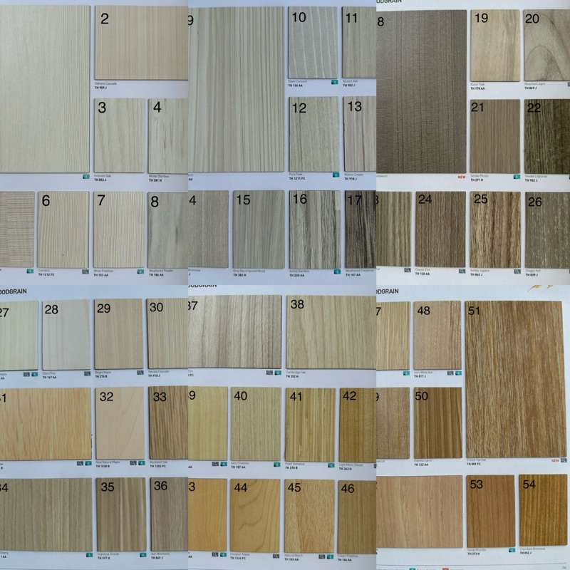 KAYU Interior materials Samples HPL TACO LIGHT WOOD BRIGHT WOOD ...