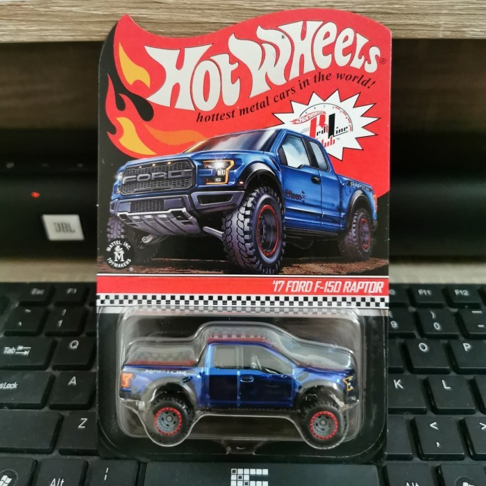 Hotwheels RLC 17 Ford F-150 Raptor Blue Special Color Red Line Club ...