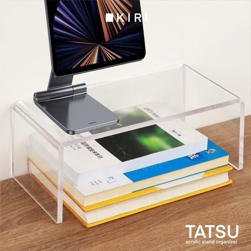 Multifunctional Acrylic Display Stand Rack Transparent Aesthetic Desk ...