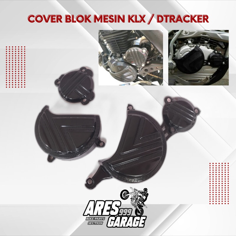 MESIN Cover Block ENGINE GUARD Side ENGINE Safety KLX DTRACKER 150 SET ...