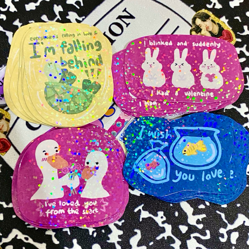 Laufey Songs Cute Animal Stickers | Hologram Die Cut | Shopee Philippines