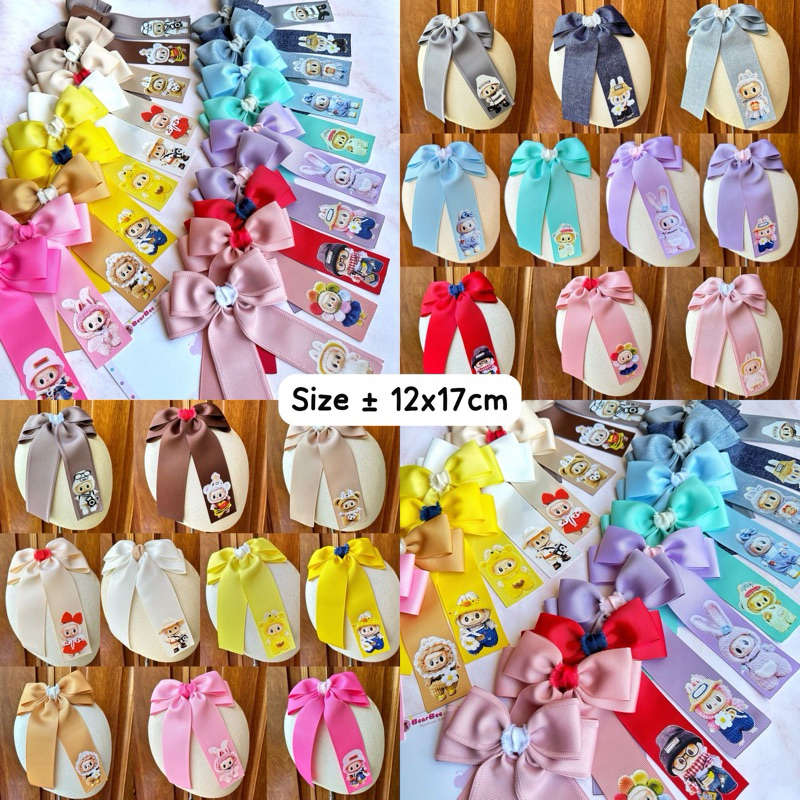 Labubu Ribbon // labubu children's hair clips, labubu clips, labubu ...