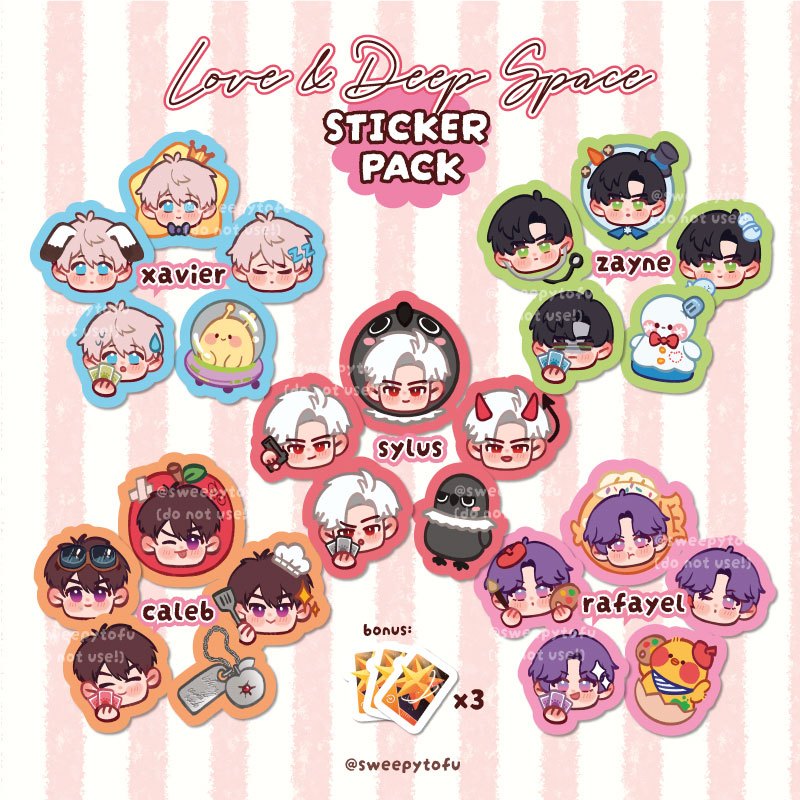 [Fanmerch] Love and Deep space stickers Pack set 28pcs Deco Stickers ...