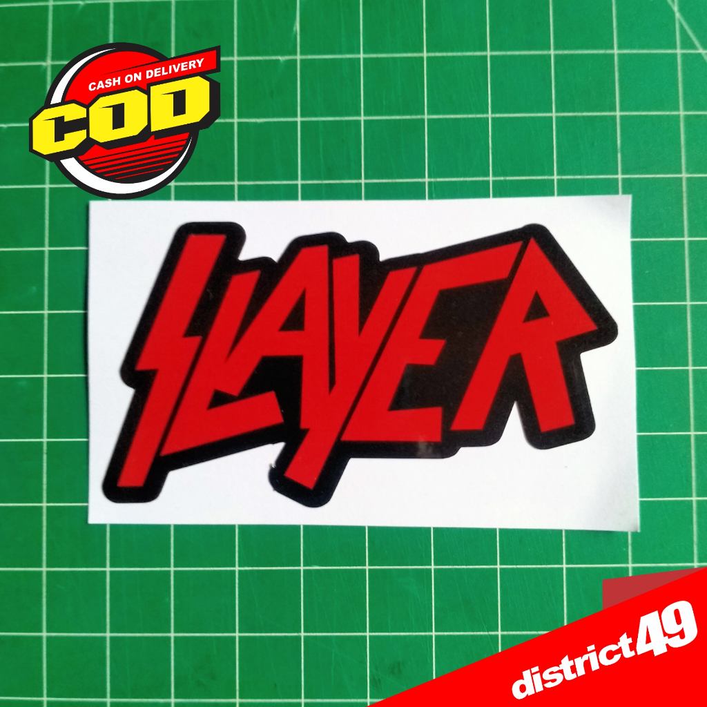 Slayer Stickers - Waterproof Glossy Laminate Print Cut Stickers - Car ...