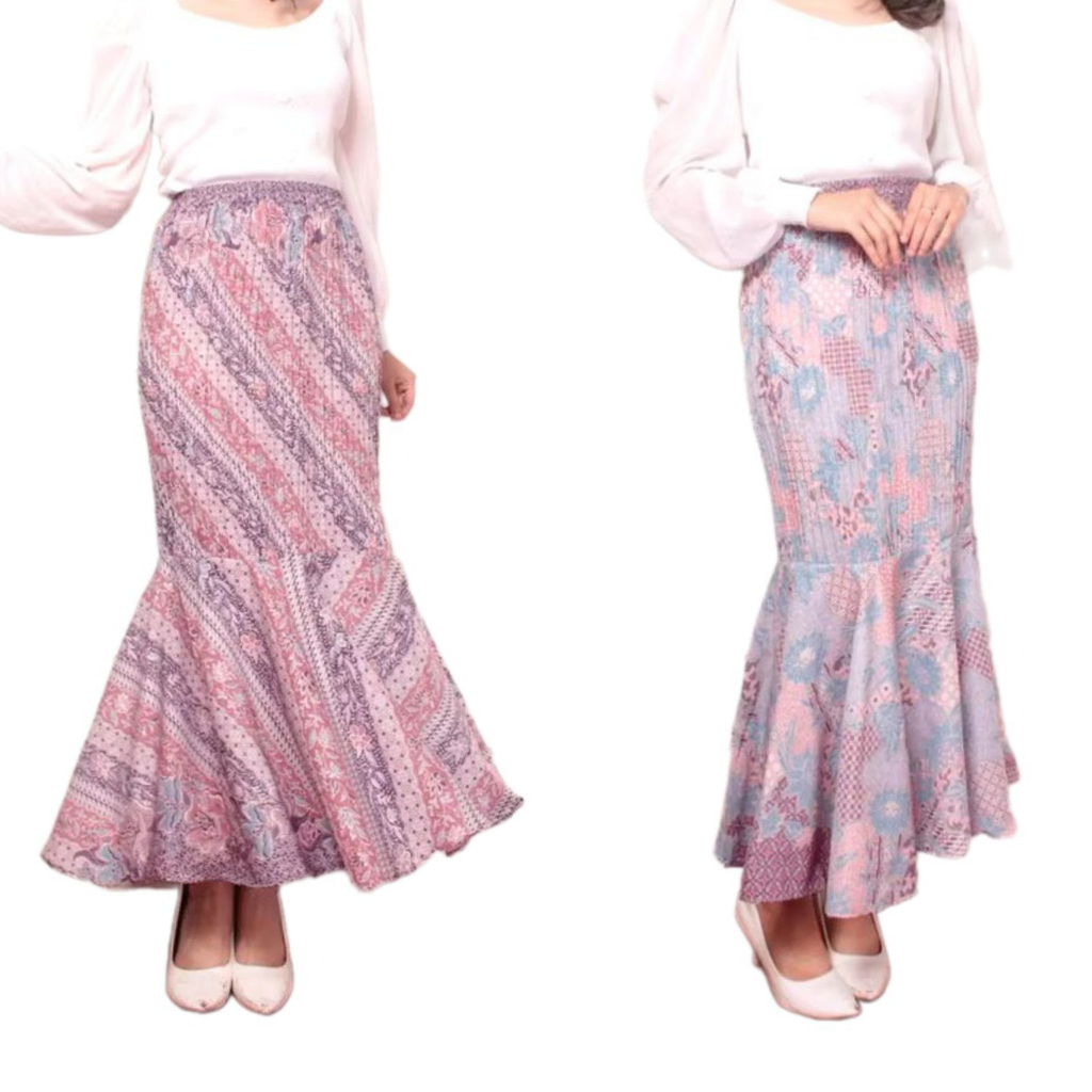 Batik Plisket Mermaid Skirt / Mermaid Skirt / Kebaya Bottom Skirt ...