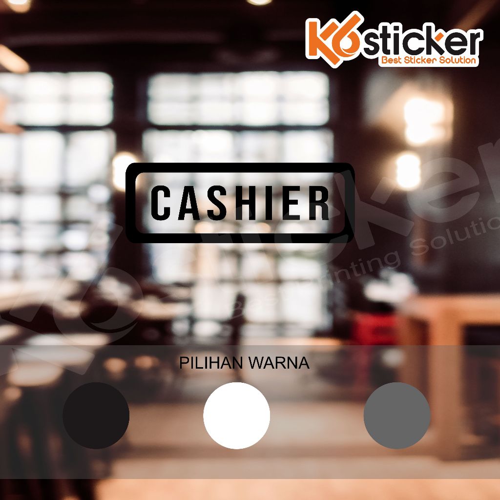 Long Cashier Sticker List Glass Cafe Restaurant Shop Cutting Sticker ...