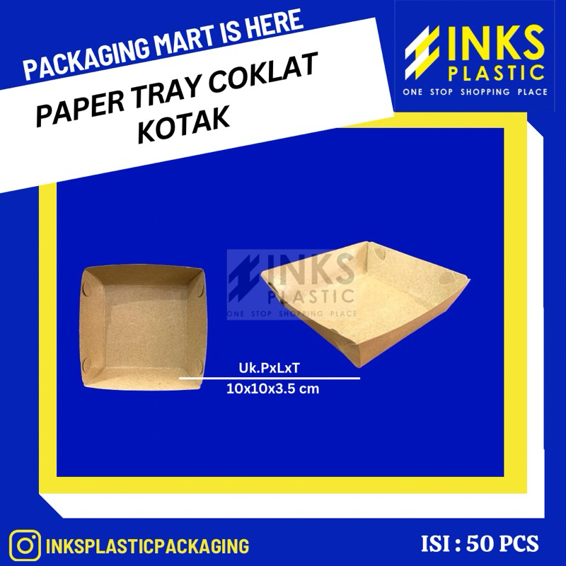 Paper TRAY BOX DINE IN PAPER PLATES (50 PCS) | Shopee Philippines