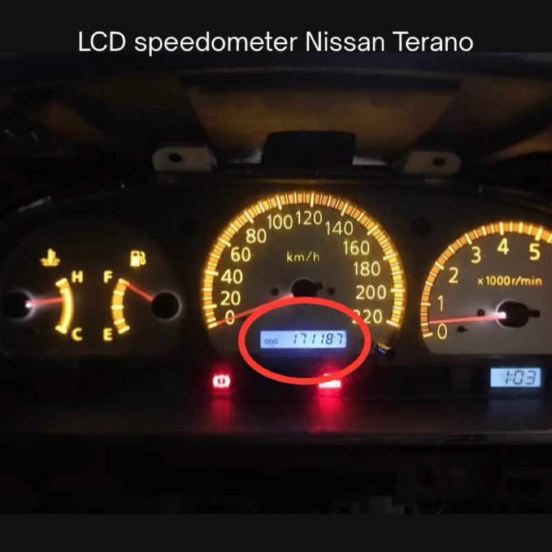 Original Nissan Terano odometer digital speedometer LCD | Shopee ...