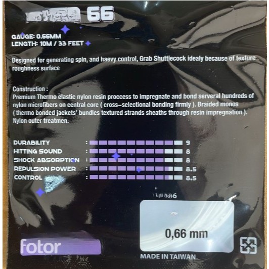 Badminton String -POWER String BG 66/BG 66 ULTMX SUPER Thin Quality 0 ...