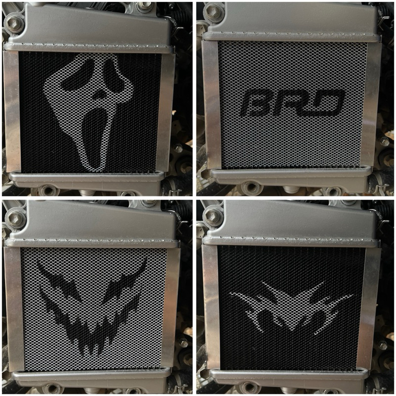 Racing style radiator net cover (NET + PLATE) VARIO AEROX NMAX PCX LEXI ...