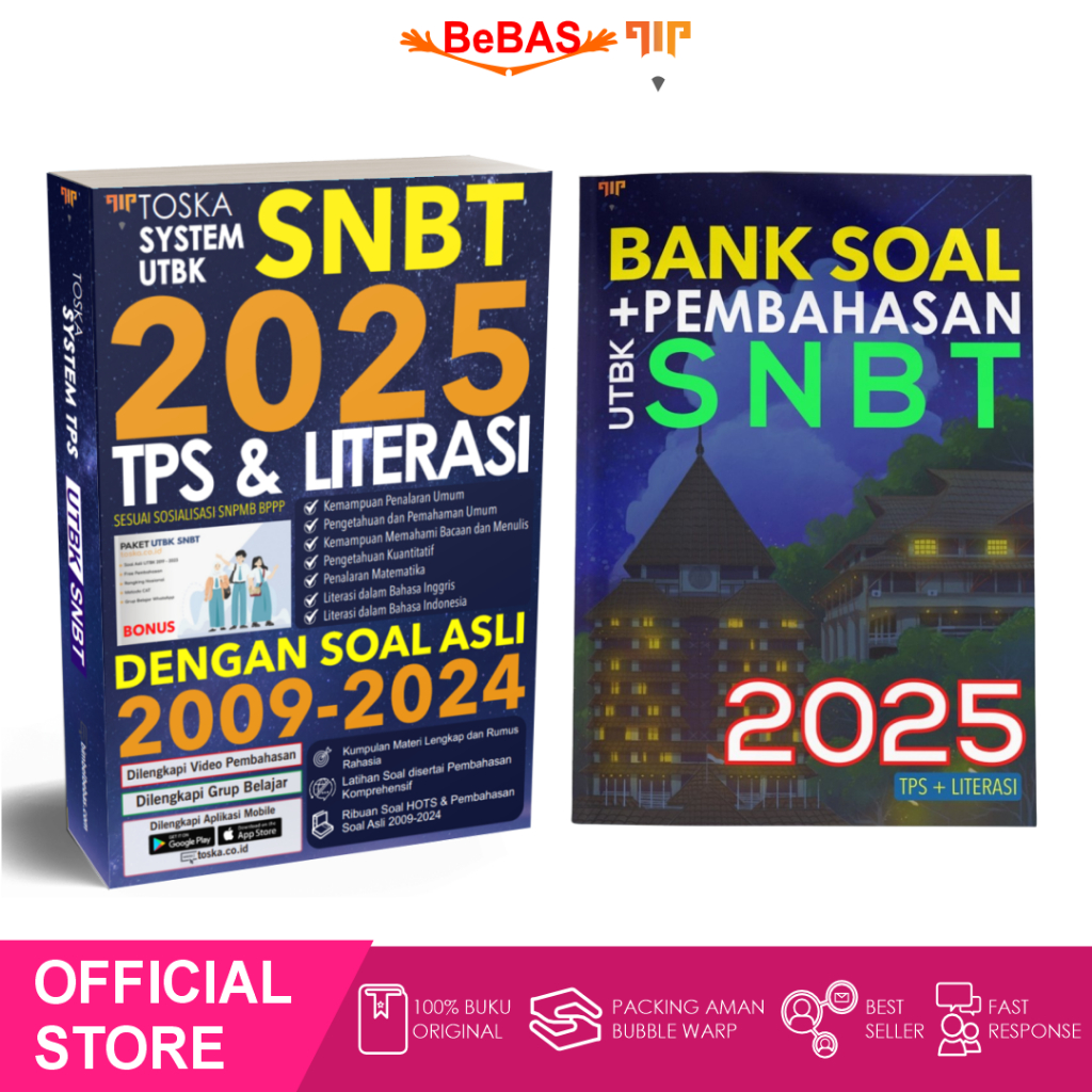 Package Of 2 Books Of UTBK SNBT 2025 TPS System And UTBK UTBK SNBT 2025 ...