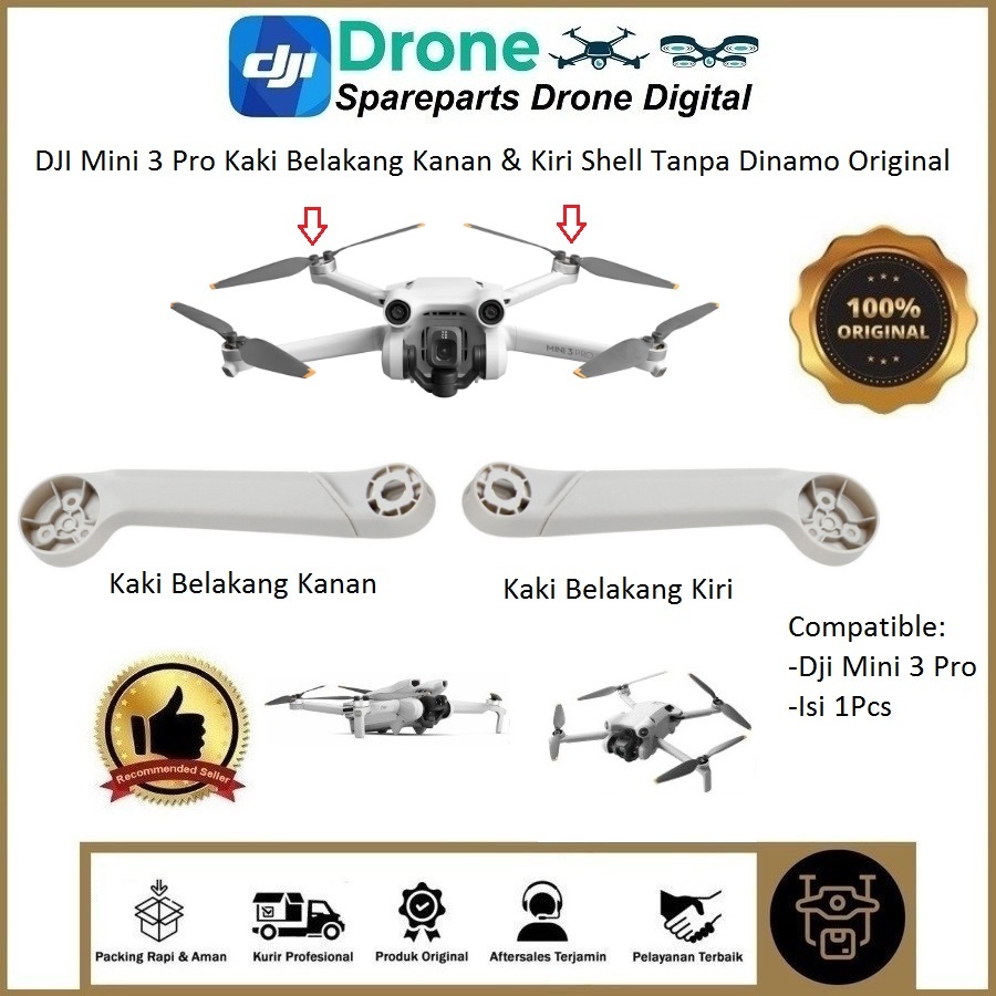 Dji Mini 3 Pro Rear Leg Right & Left Arm Shell Without Dynamo ...