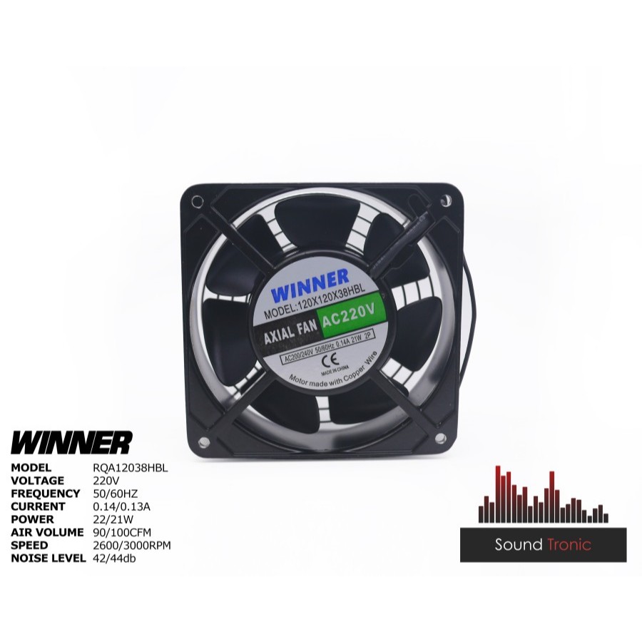 Winner Rotary Fan AC Fan 12cm - Ball Bearing | Shopee Philippines