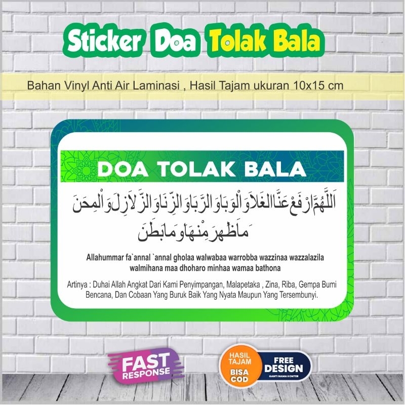 Tolak Bala PRAYER Sticker | Shopee Philippines