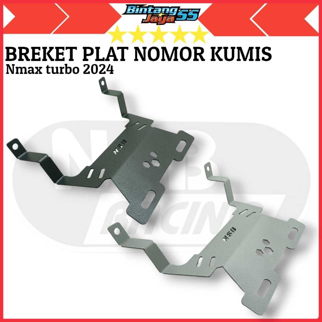 Mustache number plate bracket front number plate holder PNP NMAX TURBO ...