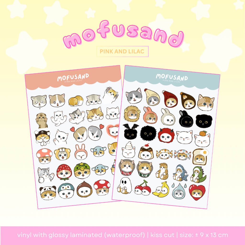 Mofusand Sticker | Deco Sticker Japan Waterproof | Shopee Philippines