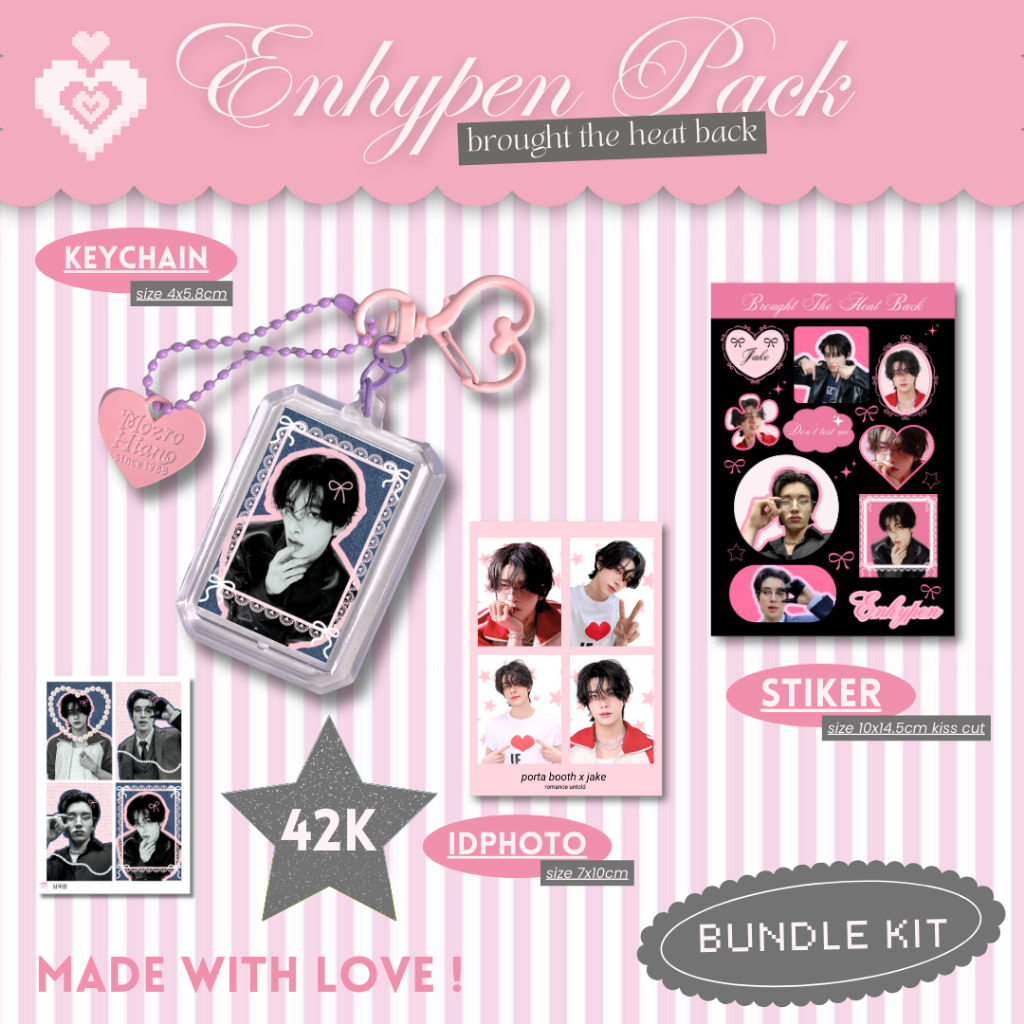 Enhypen BUNDLE KIT | Enhypen KEYCHAIN | Enhypen Sticker | Idphoto ...