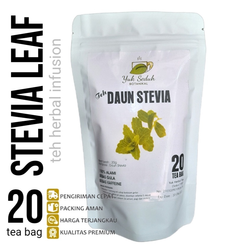 Stevia LEAF TEA / STEVIA TEA CONTAINS 20 teas in herbal infusion TEA ...