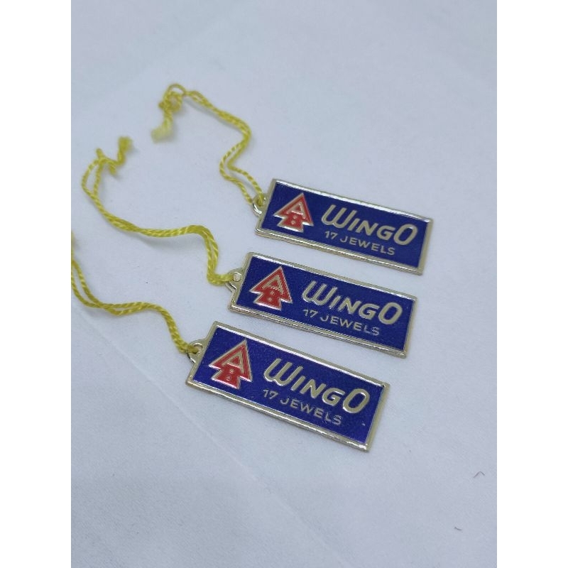 GANTUNGAN Wingo watch hang tag Hanger label Brand Antique watch wingo ...