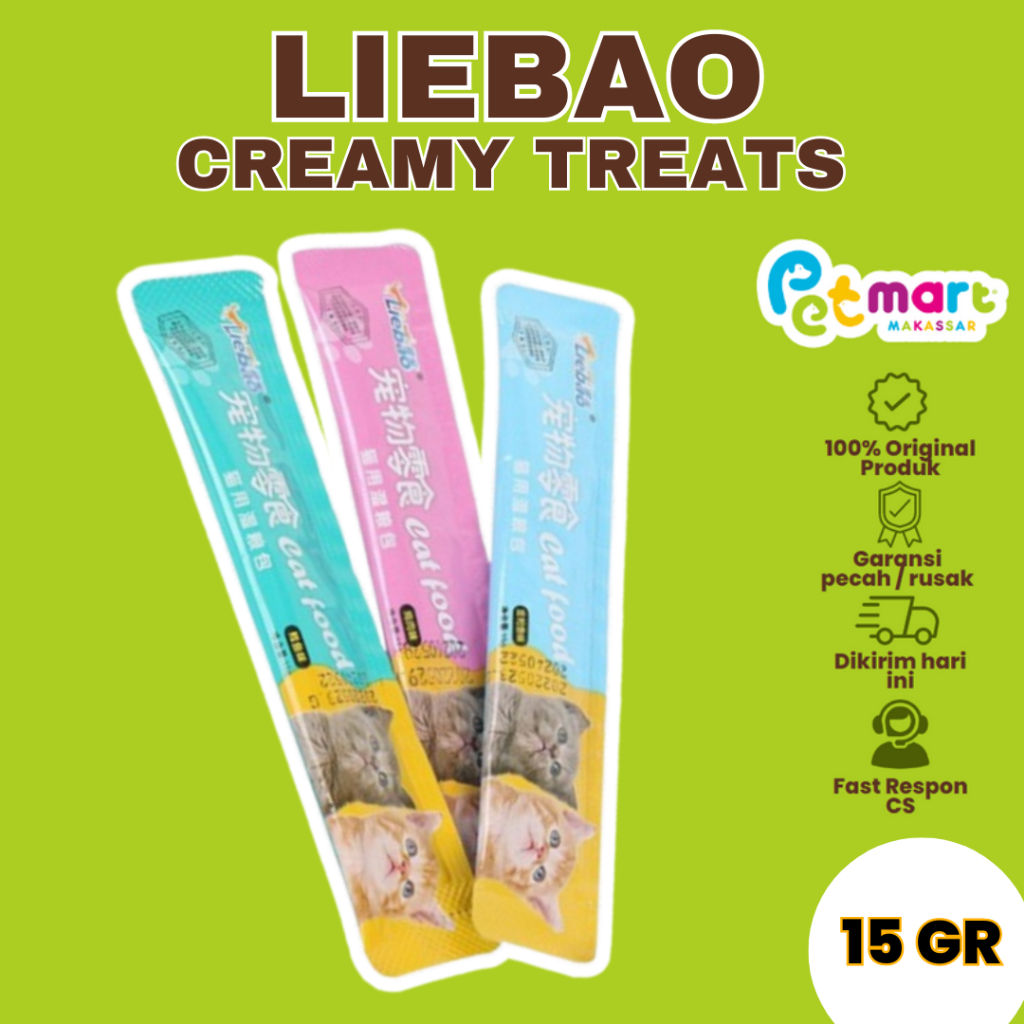 Liebao Creamy Treats 15g Cat Snack | Shopee Philippines
