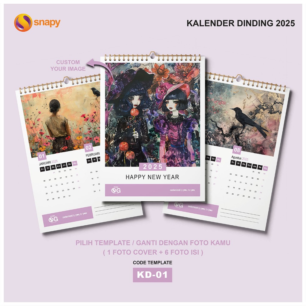Snapy - Custom 2025 Wall Calendar Poster Calendar A3 Wall Calendar ...