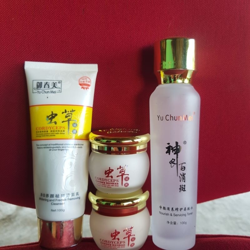 Yu Chun Mei Cordyceps Beauty Package + Yu Chun Mei Toner Imported ...