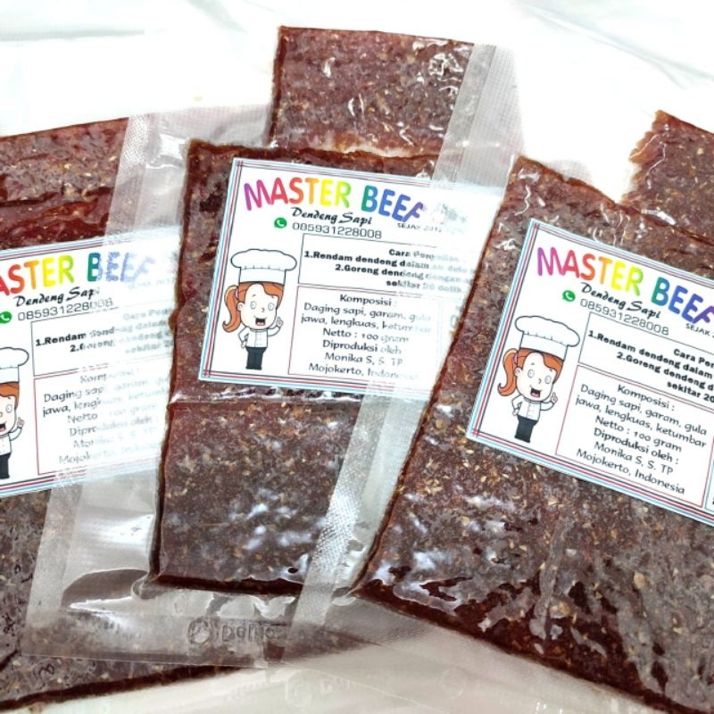 Master Beef Jerky Beef 100gram Vacuum Packaging | Shopee Philippines