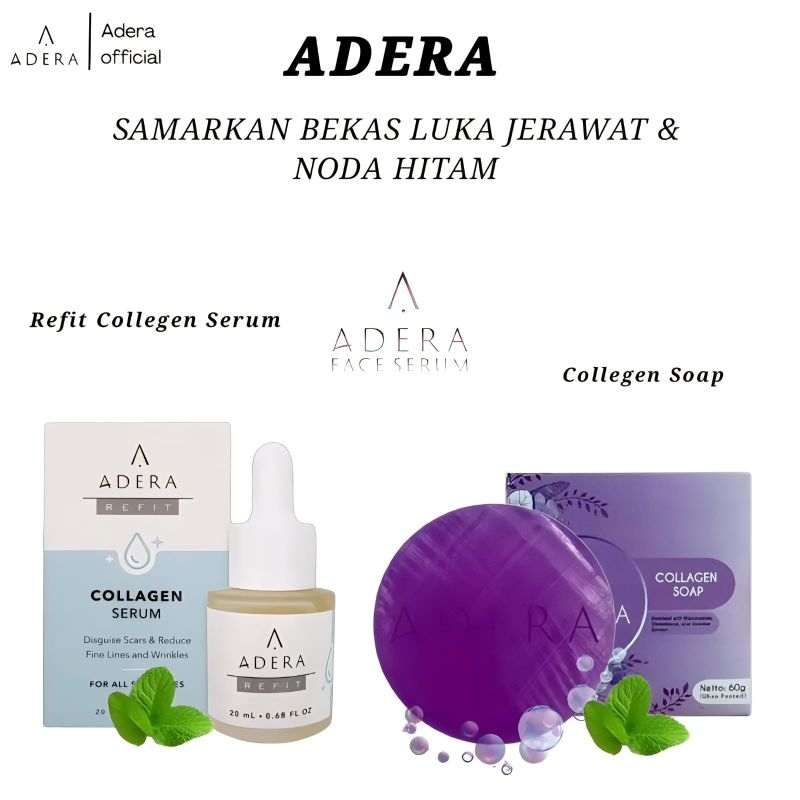 Adera Complete Package Acne Scar Removal Refit Collagen Serum ...