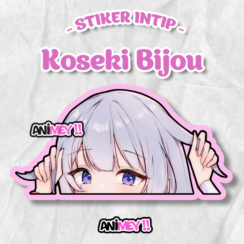 Koseki Bijou Peek Sticker/Waterproof Anime Sticker | Shopee Philippines