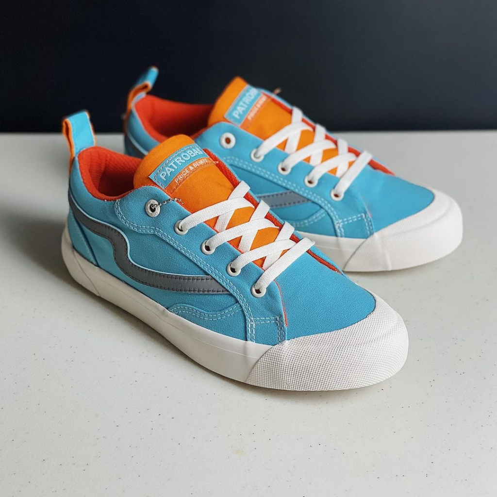 Original GLARE REFLECTIVE BLUE HAZE PATROL SHOES (CAN ON) | Shopee ...