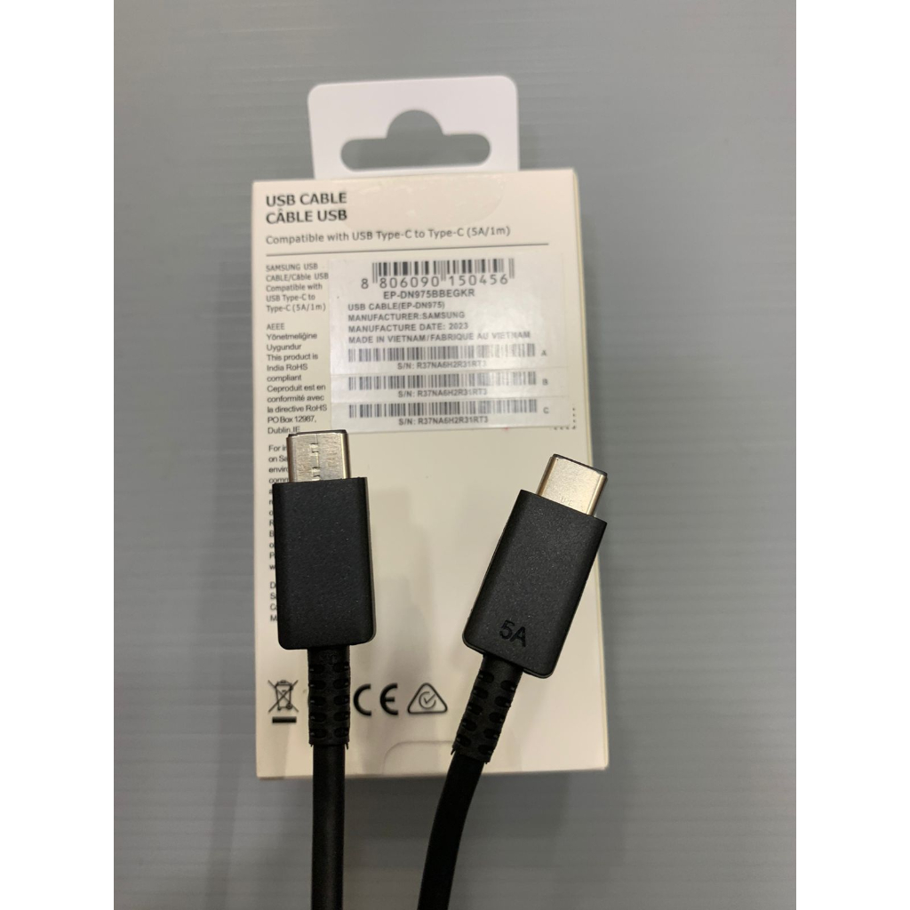 USB Cable C TO C 5A / Samsung 5A Super Fast Data Cable | Shopee Philippines
