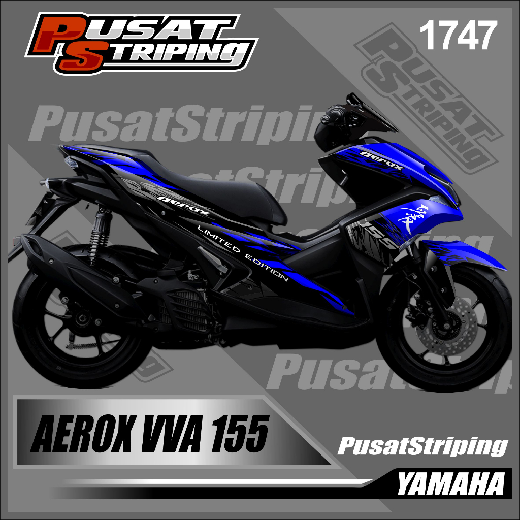 Aerox VVA 155 Motorcycle Decal - Custom Decal - Aerox VVA 155 Fullbody ...