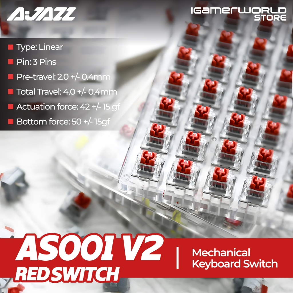 Ajaz AS001 V2 RED ELECTRIC KEYBOARD SWITCH | Shopee Philippines