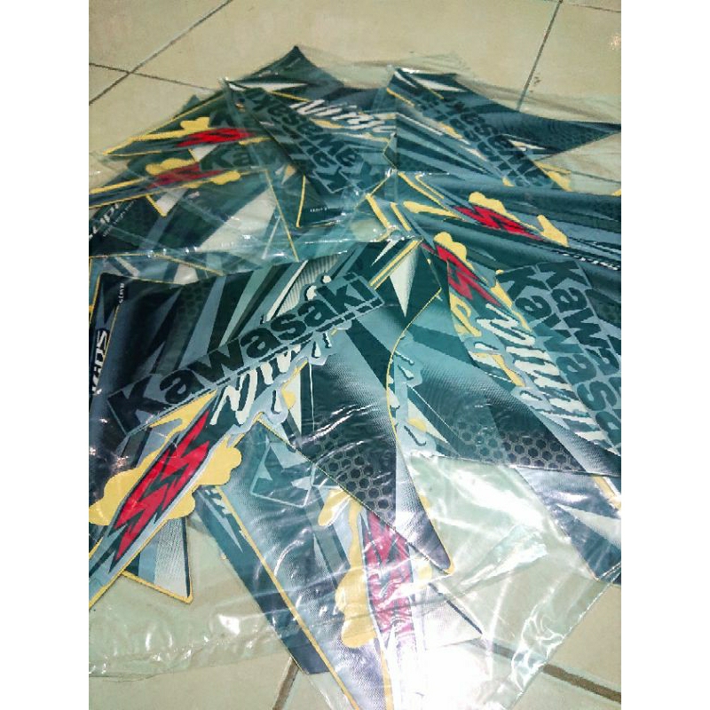 Striping Ninja SS 2013 silver Sticker lis les Standard Ori Kawasaki ...