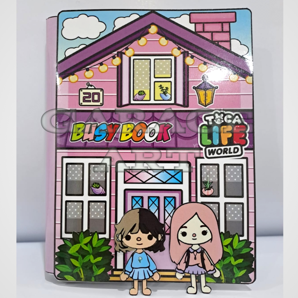 TOCA LIFE WORLD PAPER DOLL HOUSE QUITE BOOK TOCA BOCA PURPLE ...