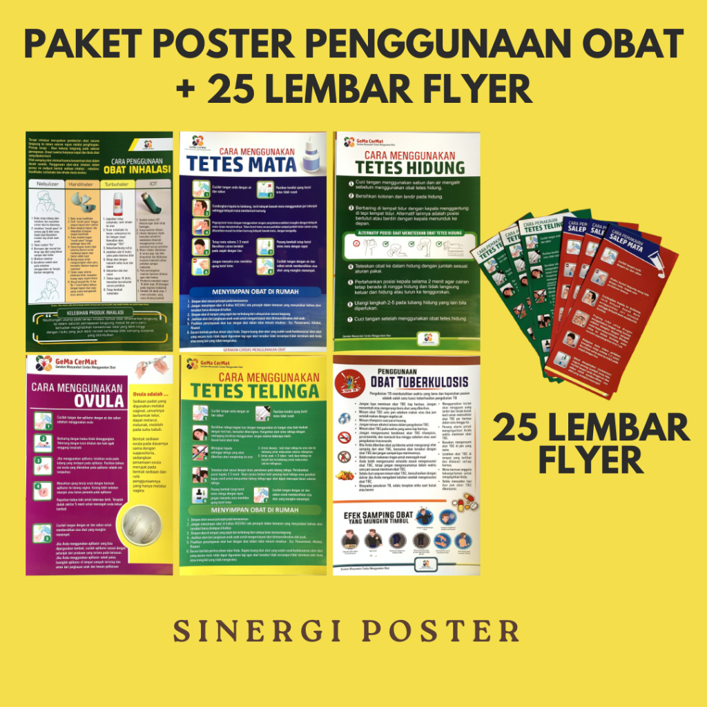 Poster Pack| Drug Use Poster Package+Flyer | Package How To Use ...