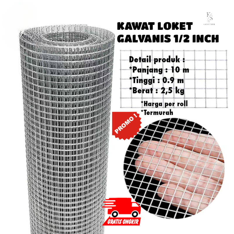 PUTIH Galvanized Locket Wire/White RAM/1/2" INCH White Sieve Wire ...